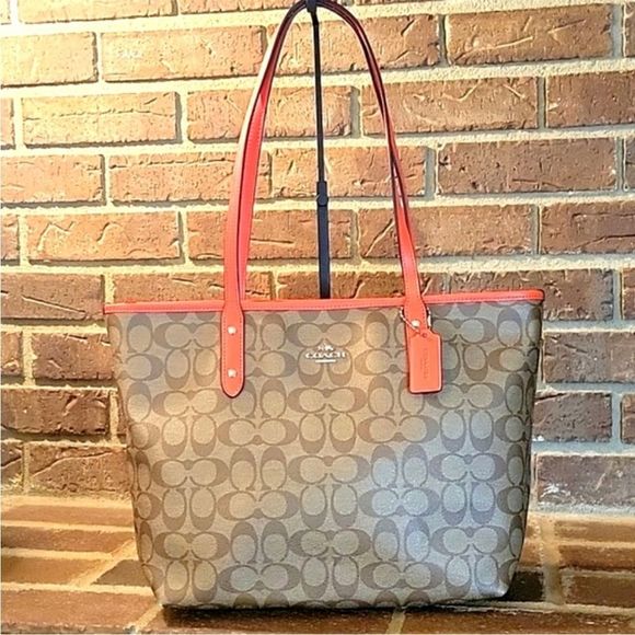 Coach | Bags | Coachcity Tote In Signature Canvas | Poshmark